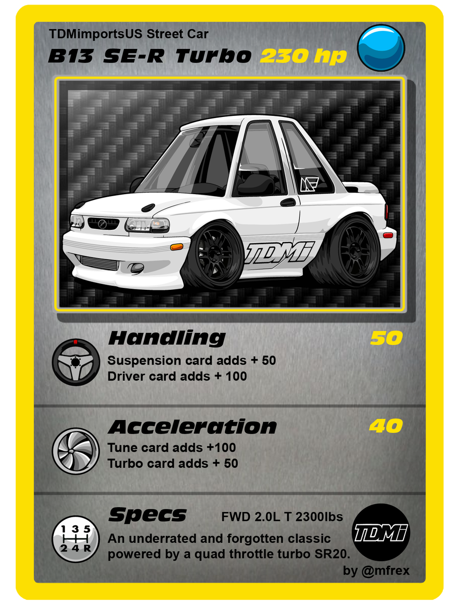 Chicane Card B13 SE-R Turbo – Chicanethegame